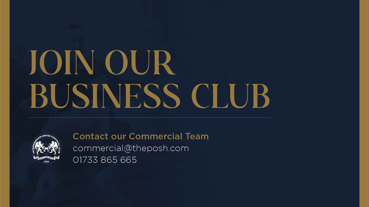 Join Our Business Club | Peterborough United - The Posh