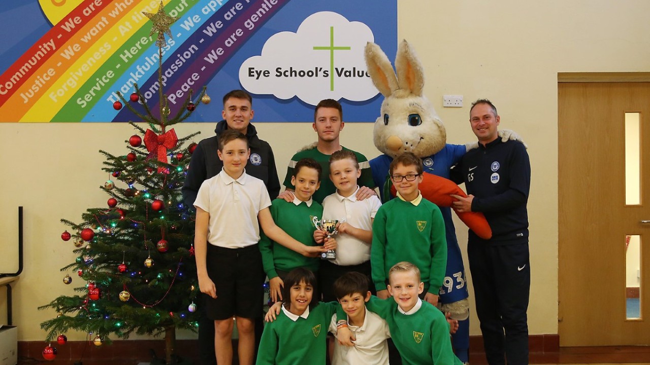 Posh Visit Eye Primary School | Peterborough United - The Posh