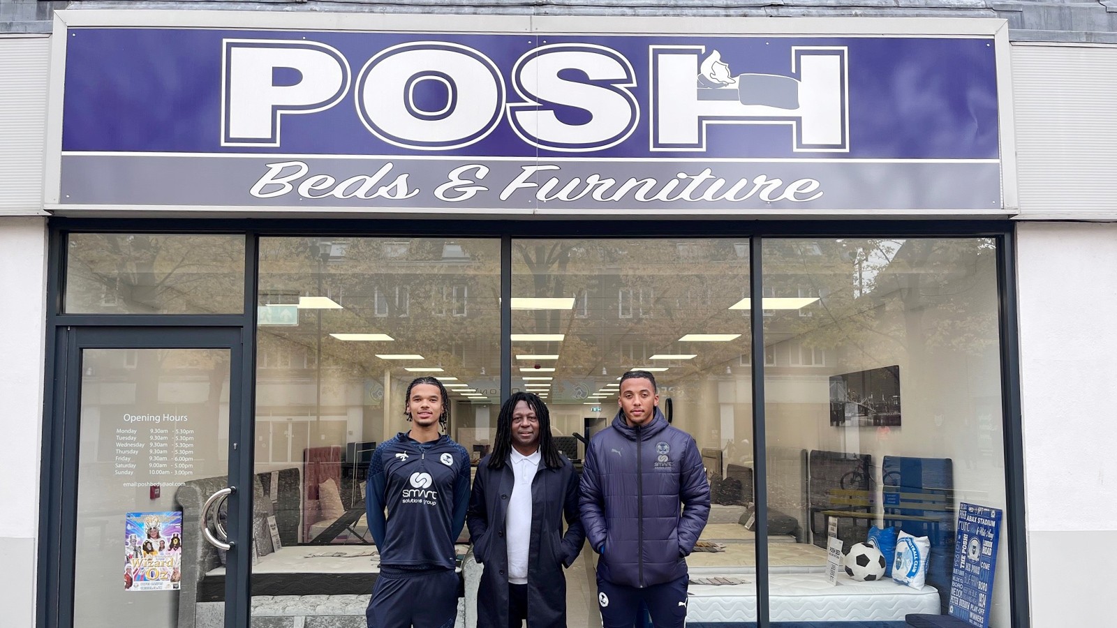 Defensive Pair Visit Posh Beds And Furniture | Peterborough United ...