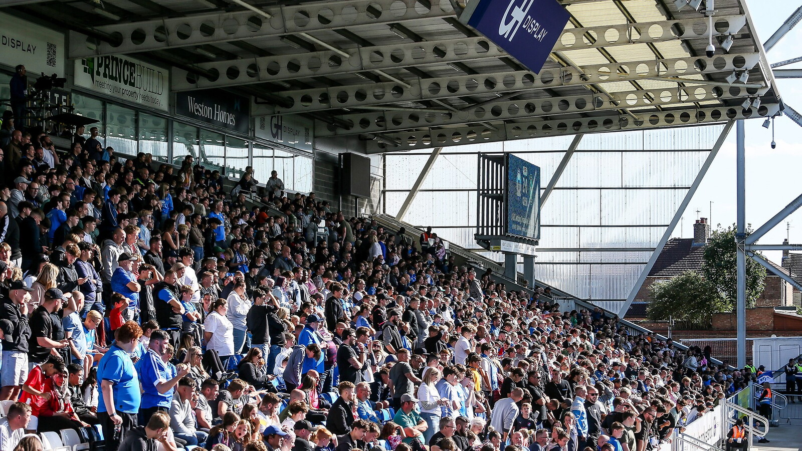 GH Display Stand Open For Posh Fans Against Blackpool | Peterborough ...