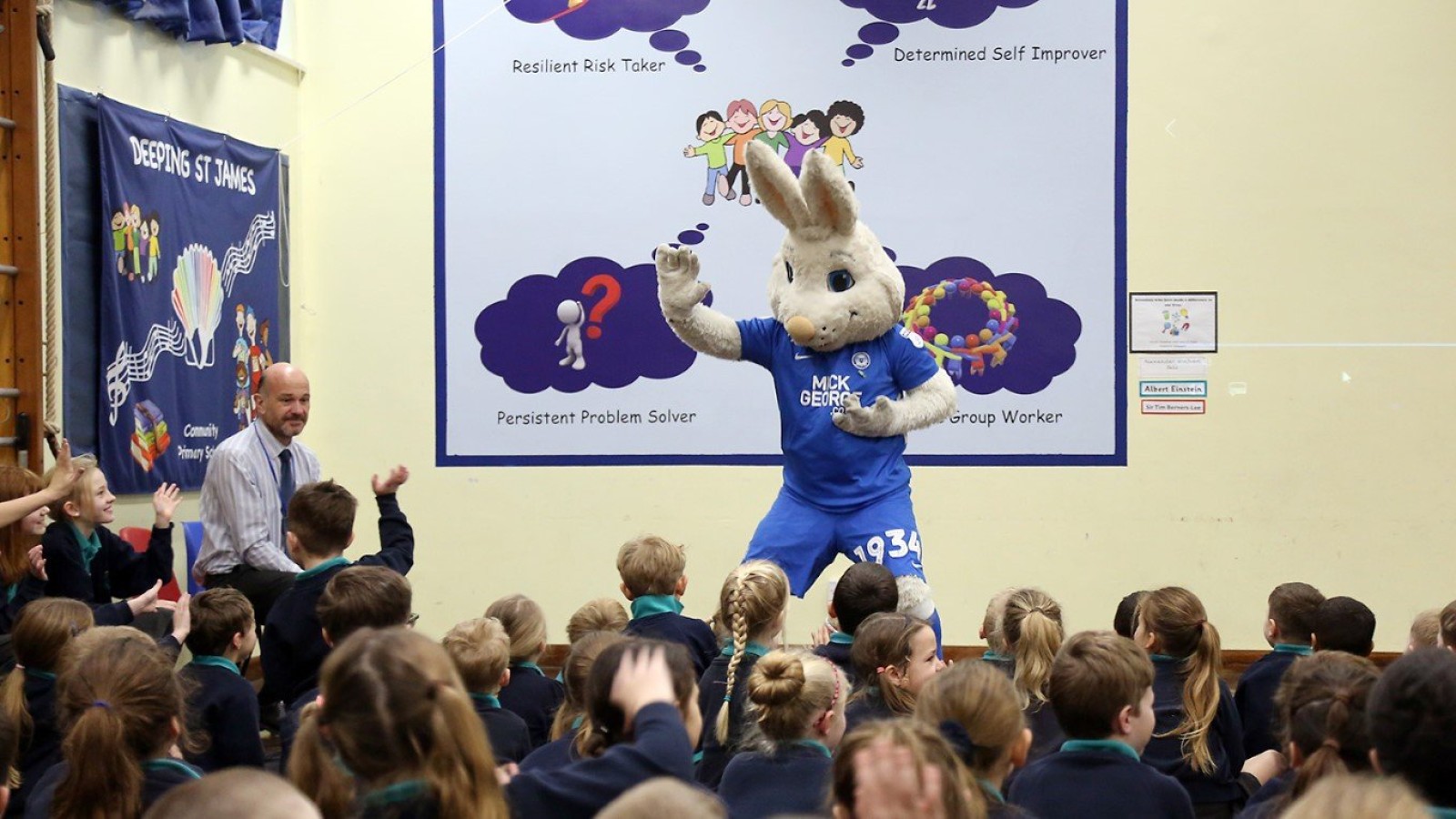 Posh Visit Deeping St James Primary School | Peterborough United - The Posh