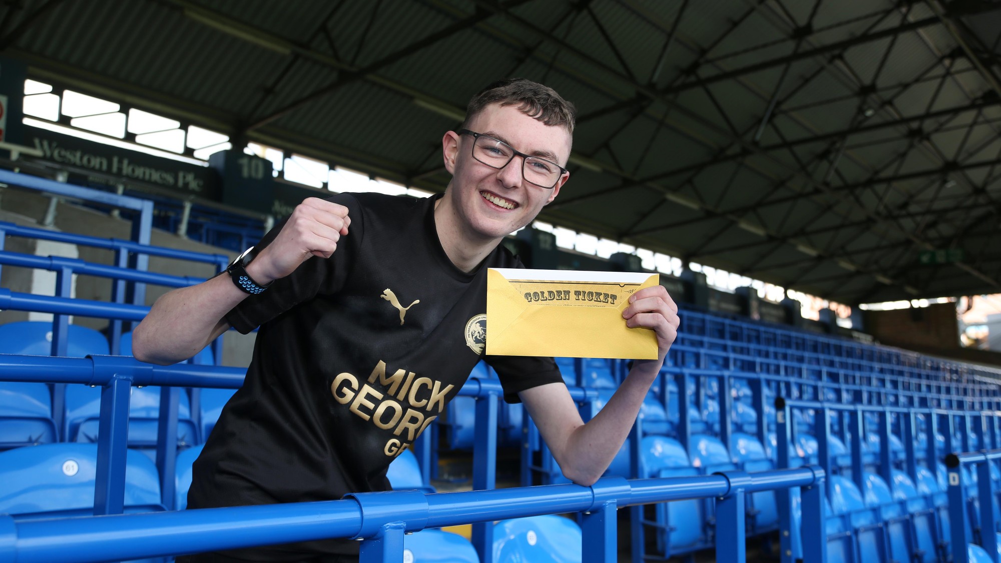A Season Of Free Football For First Golden Ticket Winner Elliot ...