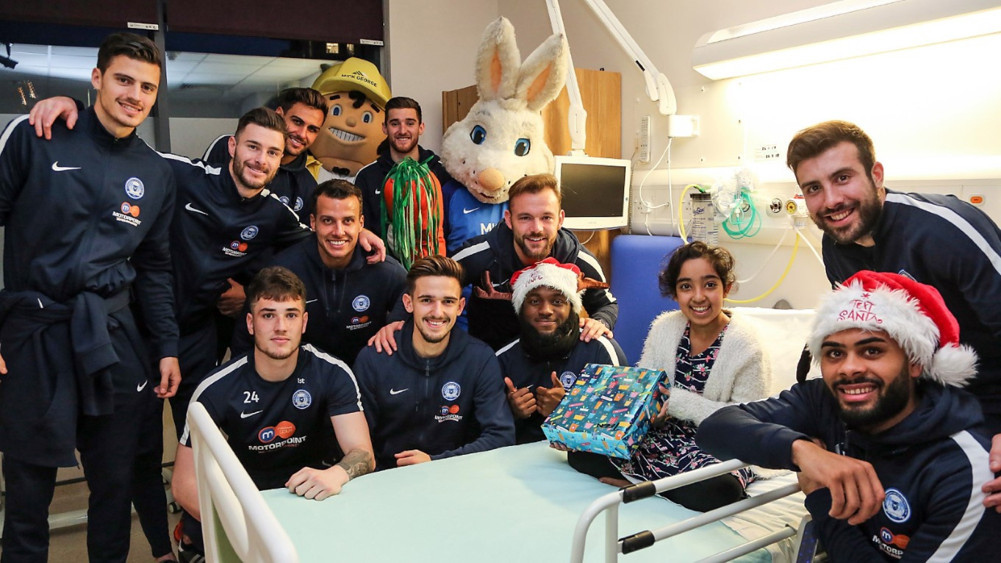 Posh Squad Bring Festive Cheer At Amazon Ward | Peterborough United ...