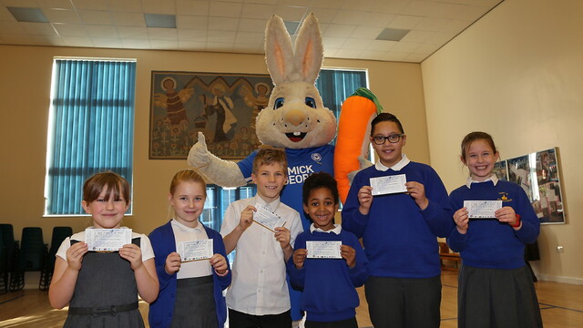 Posh Visit Castor Primary School | Peterborough United - The Posh