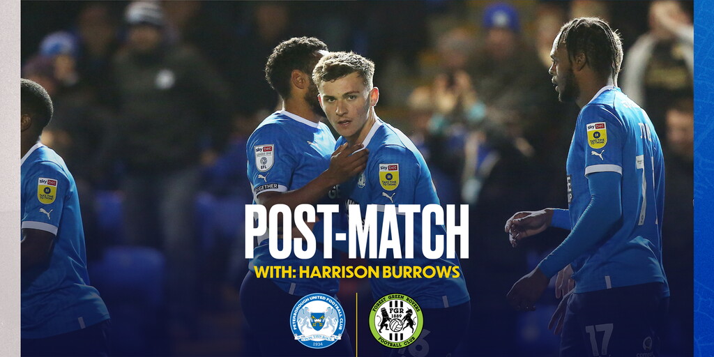 Burrows Excited By Midfield Opportunity | Peterborough United - The Posh