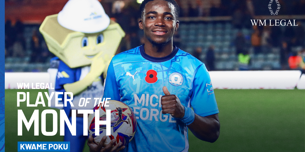 Poku Wins November WM Legal Player Of The Month Award | Peterborough ...