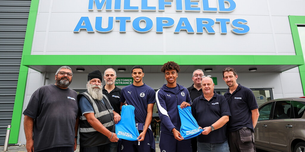 Posh Pair Visit Millfield Autoparts | Peterborough United - The Posh